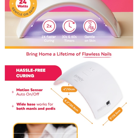Sunuv | Bath & Body | Sunuv 24 Watt Uv Light For Gel Polish | Poshmark